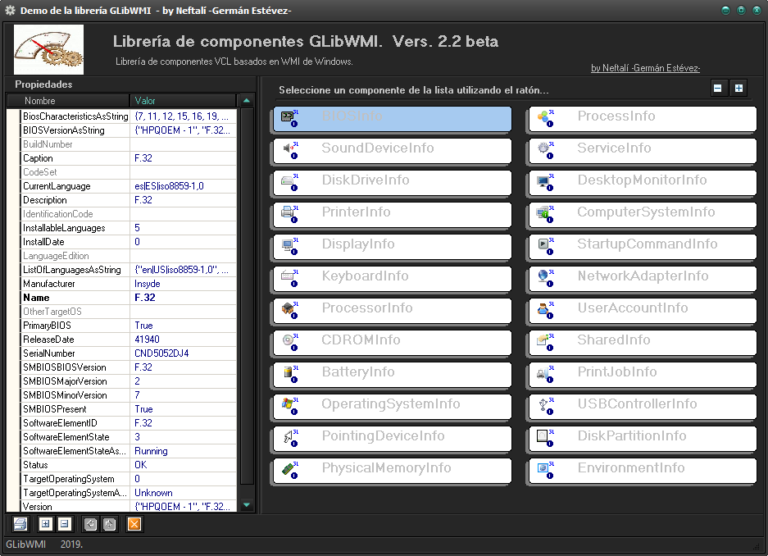 Prog Delphi Neftalí Finproglibrería De Componentes Glibwmi 32 Prog Delphi Neftalí 3687